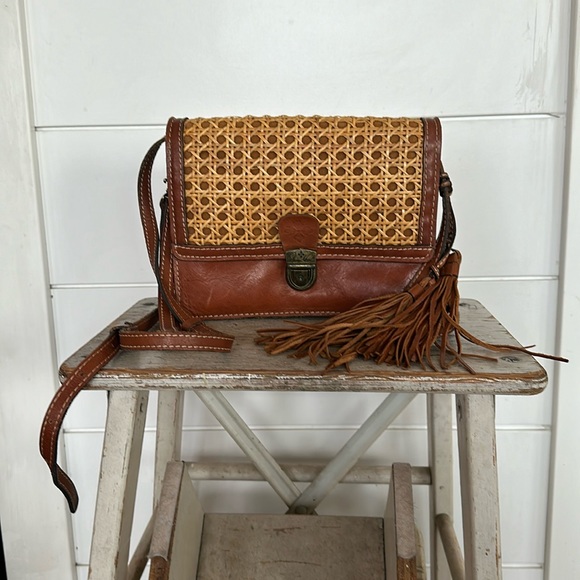 Patricia Nash | Bags | Patricia Nash Cane Rattan Webbing Leather ...